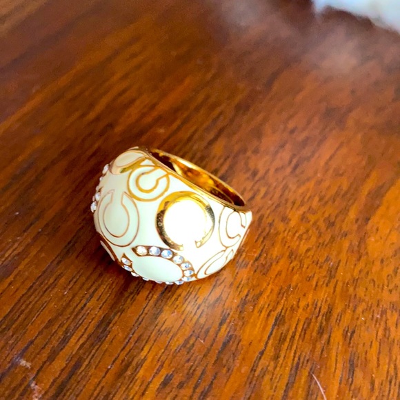 Coach | Jewelry | Coach Enamel Dome Ring | Poshmark